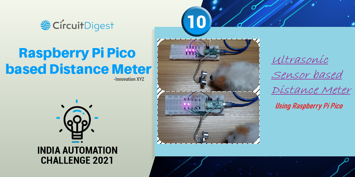 raspberry pi pico based distance meter