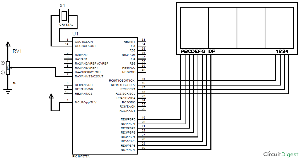 Adc Circuit Diagram Microcontroller