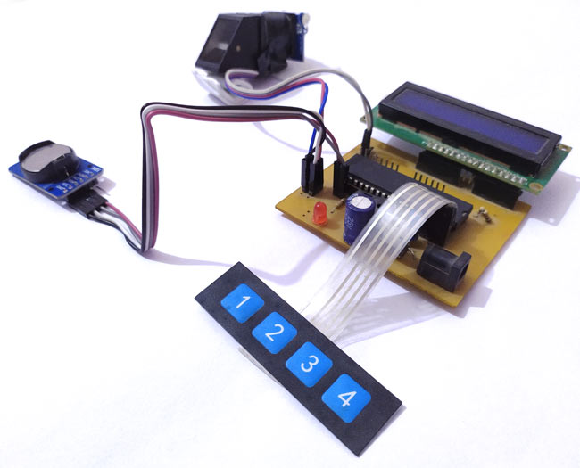 Fingerprint Based Biometric Attendance System Project Using AVR 