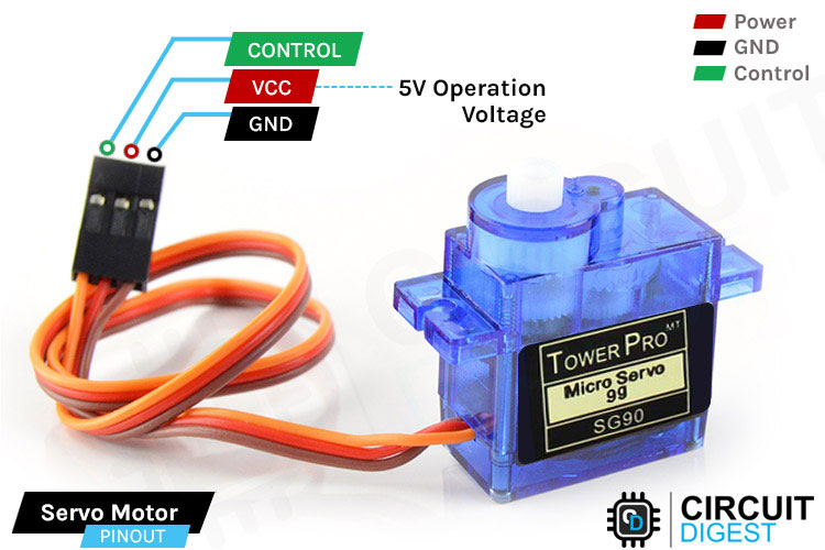 Servo Sg90 Pinout Diagram