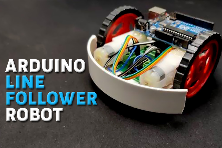 Make A Line Follower Robot Using L293D Motor Driver Module Interfacing 