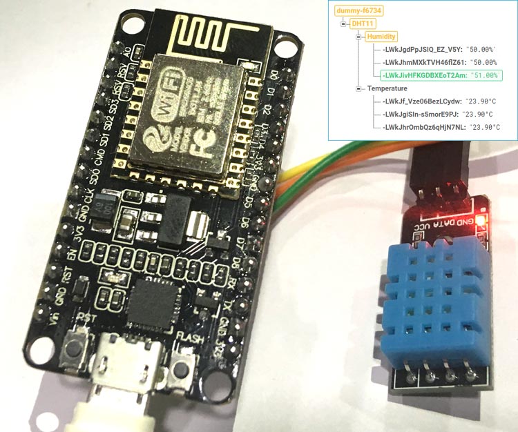 Nodemcu Esp8266 Based On Iot Project Moisture Sensor Dht11 Sensor Eroppa