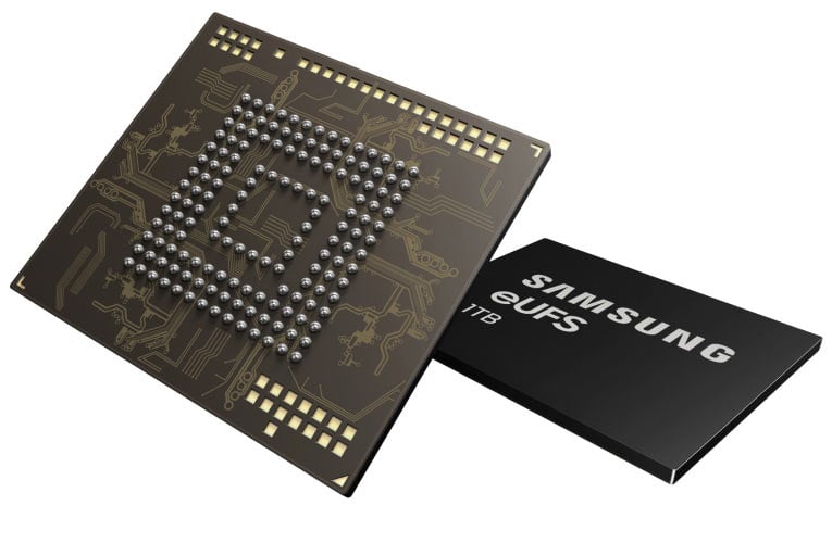 1TB embedded Universal Flash Storage (eUFS) from Samsung Electronics ...